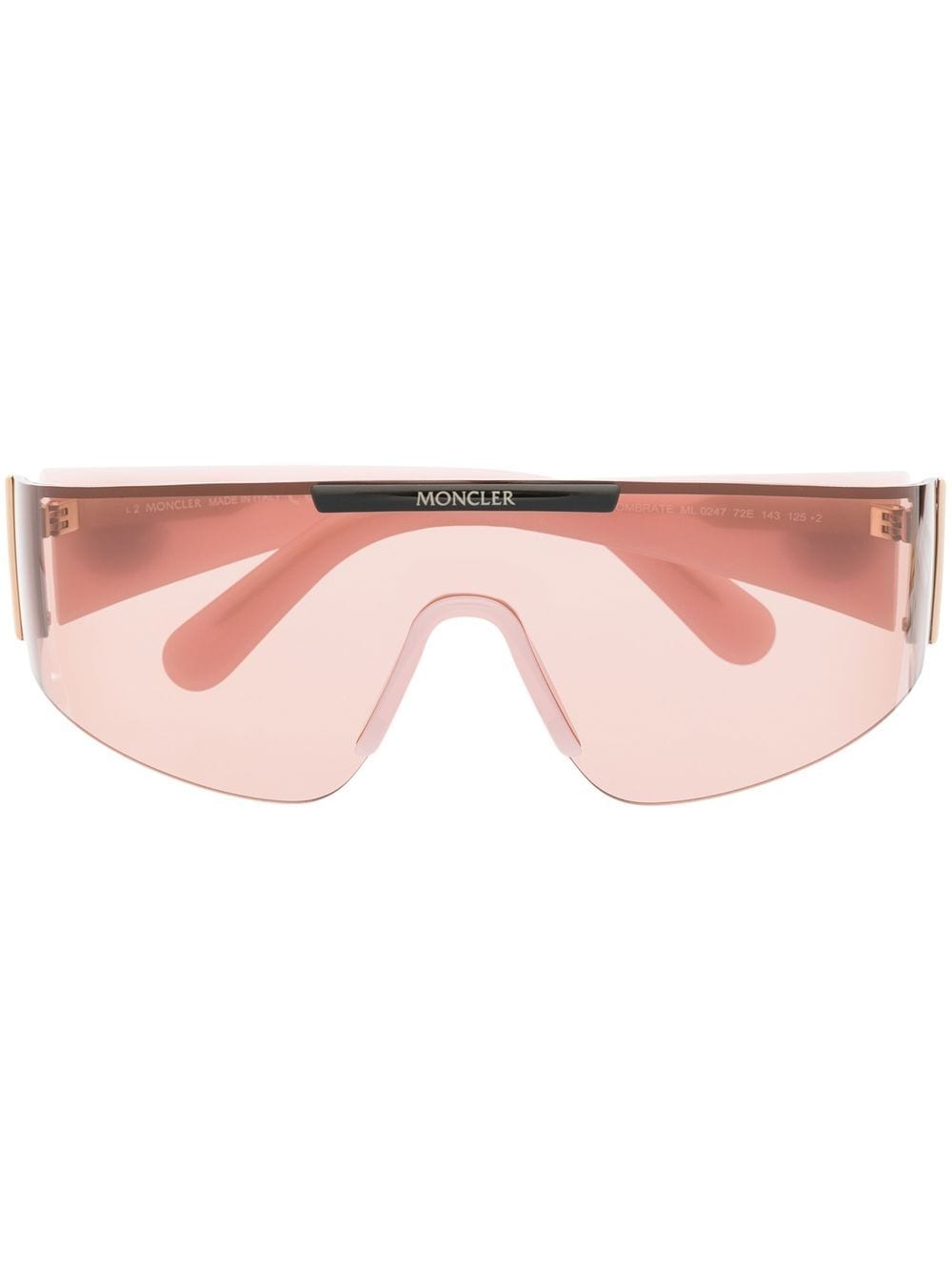 Moncler Eyewear Ombrate mask sunglasses Moncler Sunglasses - ML0050-02C - Matte Black – Trovelle main image 4