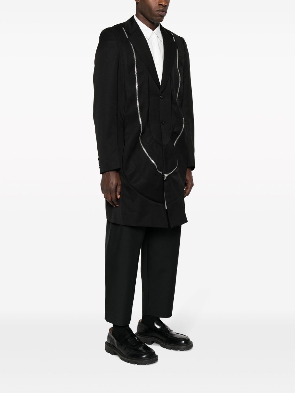COMME DES GARÇONS Comme des Garçons Homme Plus zip-detailed wool coat