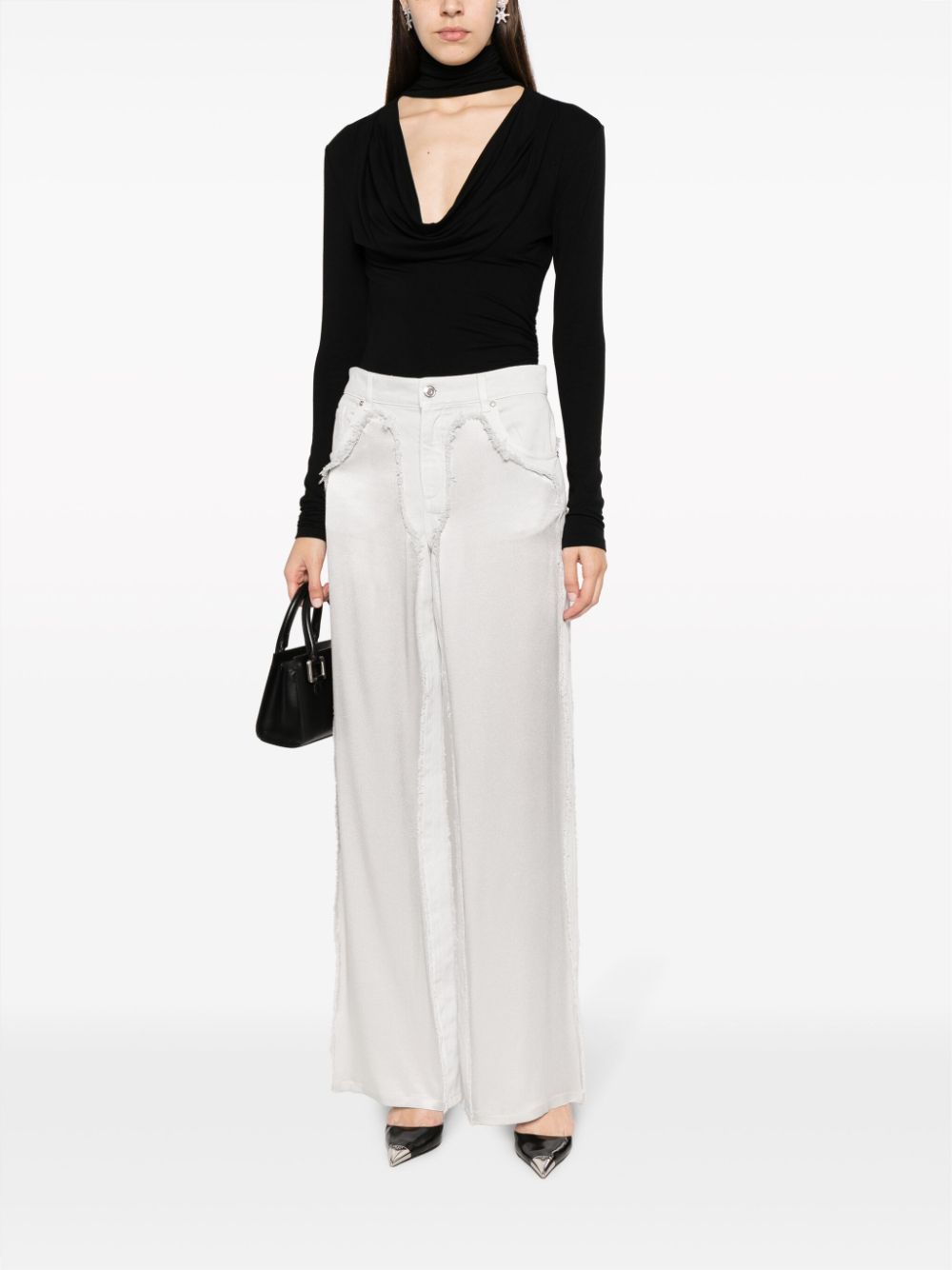 BLUMARINE Blumarine High-Waist Wide-Leg Jeans