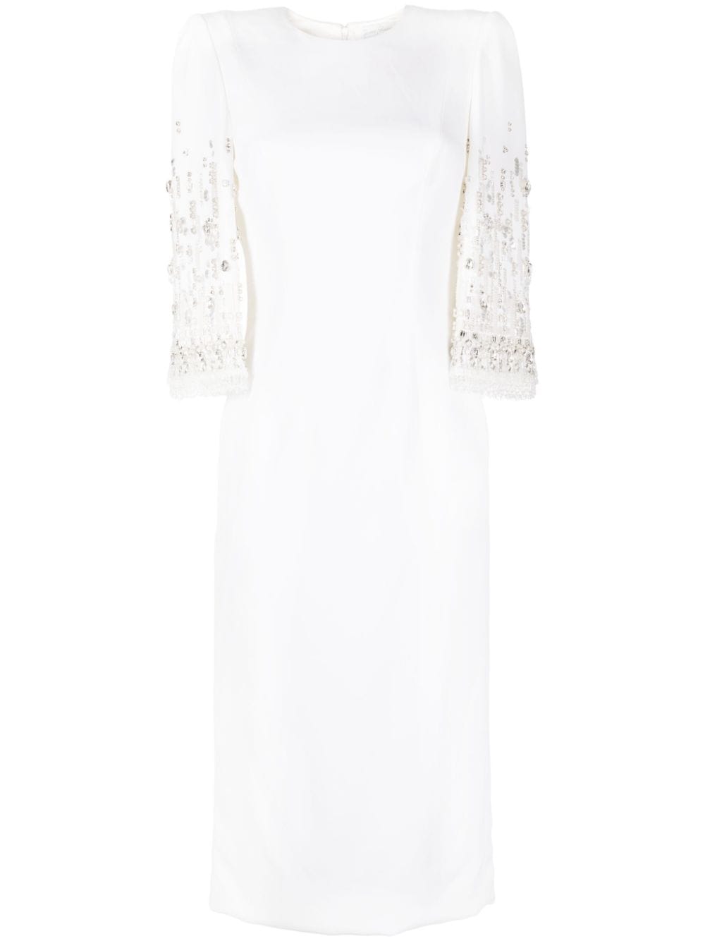JENNY PACKHAM Jenny Packham Ebba Crystal-Embellished Midi Dress