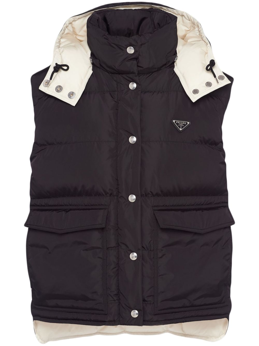 Prada Re-Nylon Padded Vest Black Editorialist