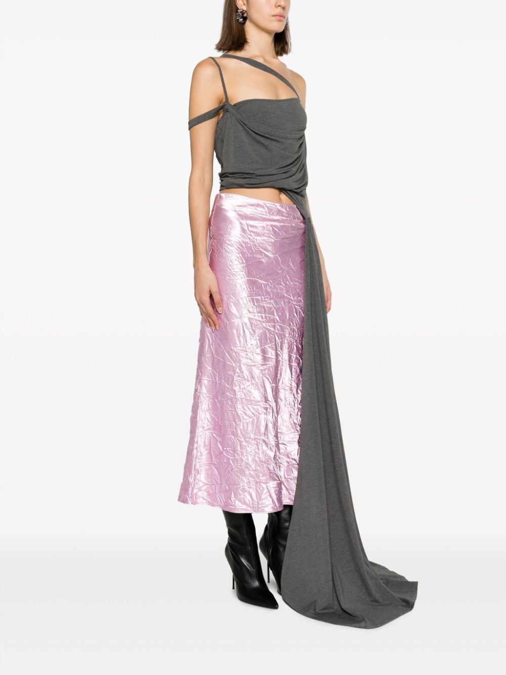 ATTICO The Attico Asymmetric Sash Top