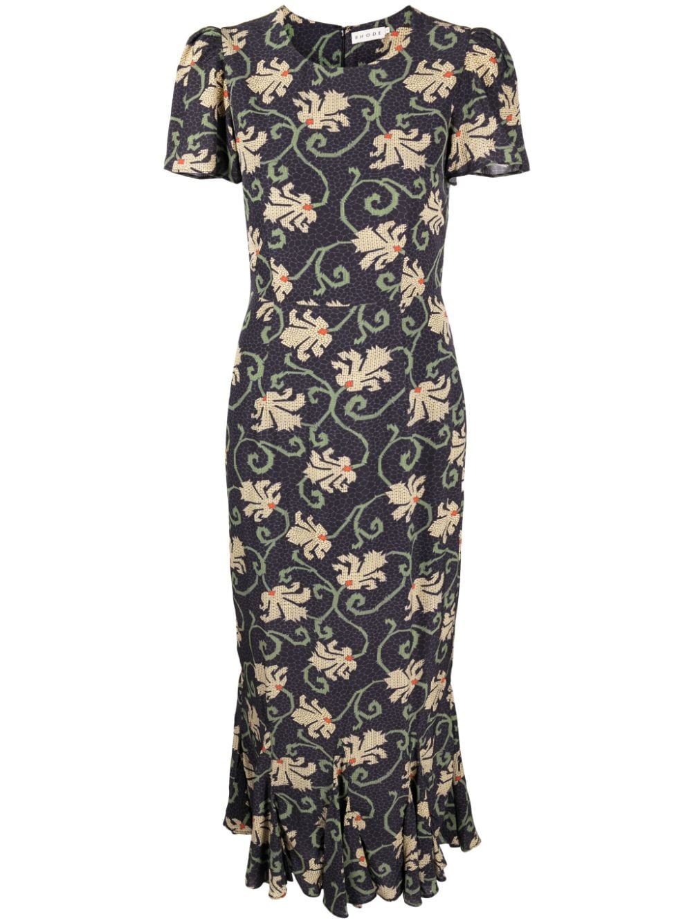 Buy Rhode Lulani Floral-print Dress - Black At 80% Off