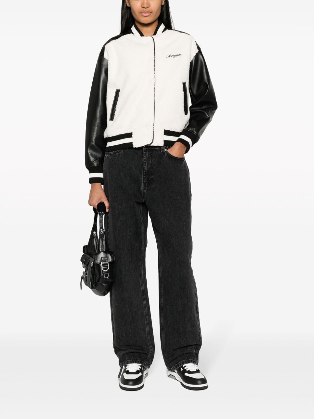 AXEL ARIGATO Axel Arigato Saul Faux-Shearling Bomber Jacket