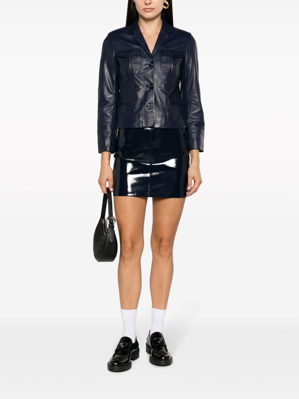 ZADIG&VOLTAIRE Zadig&Voltaire Jinette Vinyl Leather Miniskirt