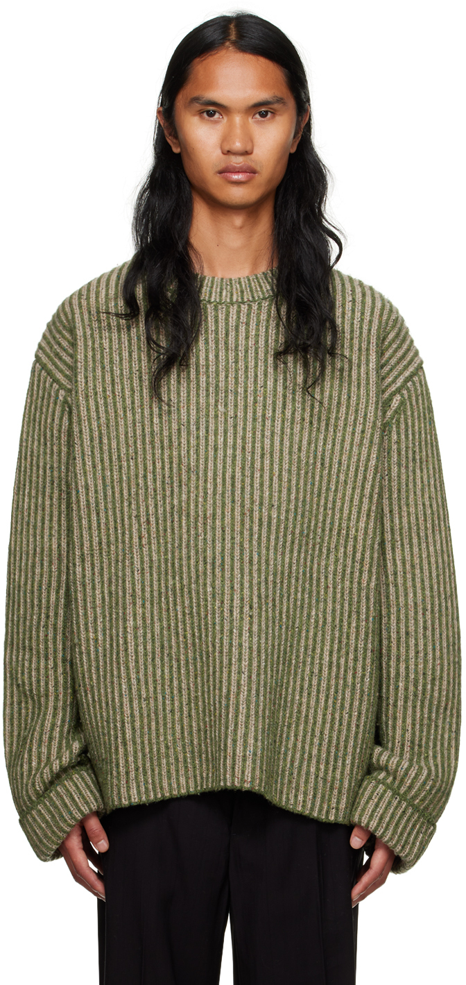 Hope Green Pesci Sweater In Green/Beige - 60% Off | Editorialist