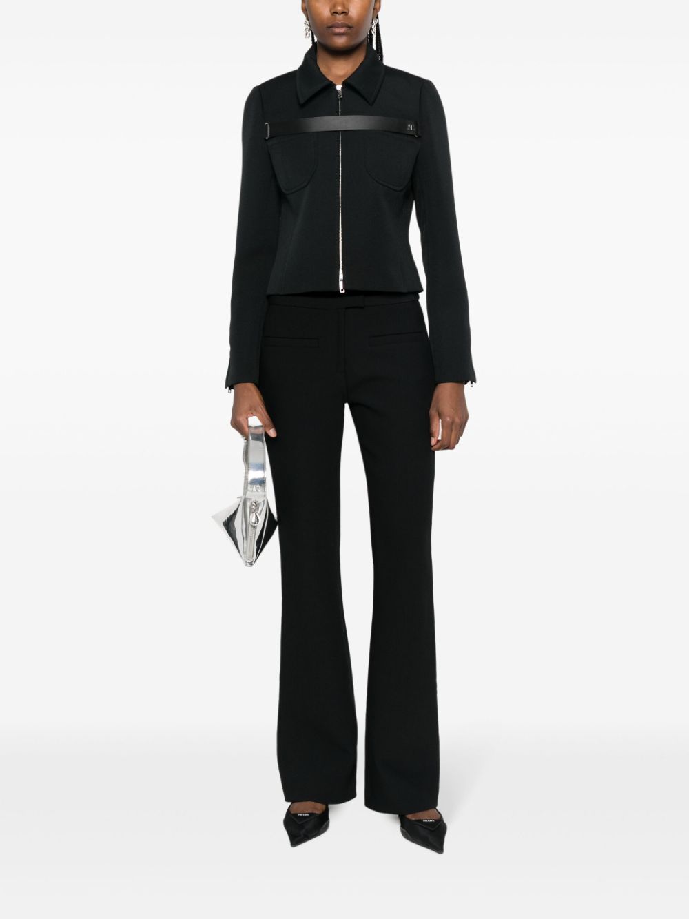 COURREGES Courrèges Crepe Flared Trousers