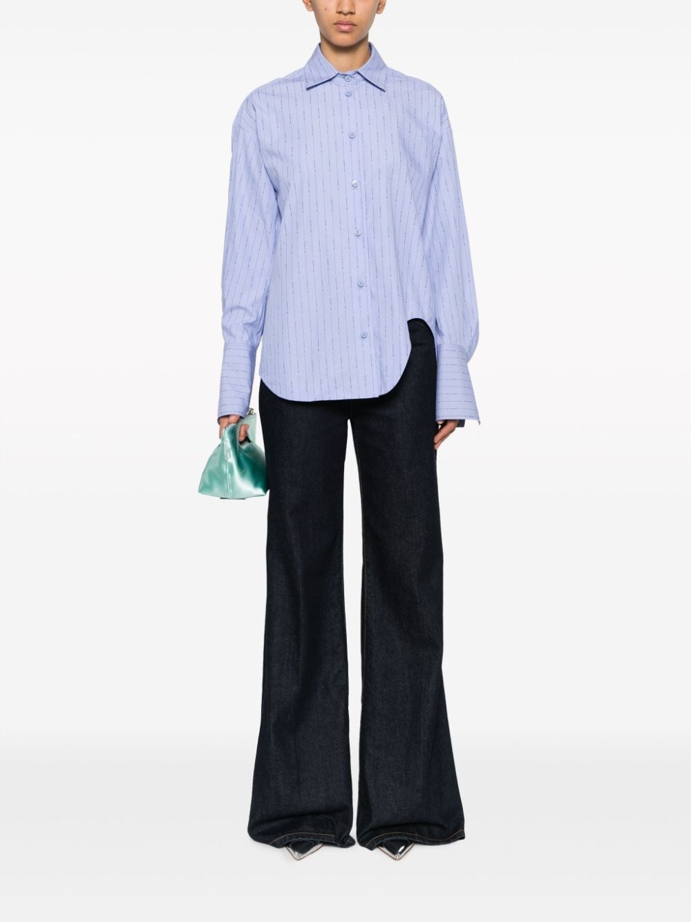 ATTICO The Attico Eliza Striped Shirt