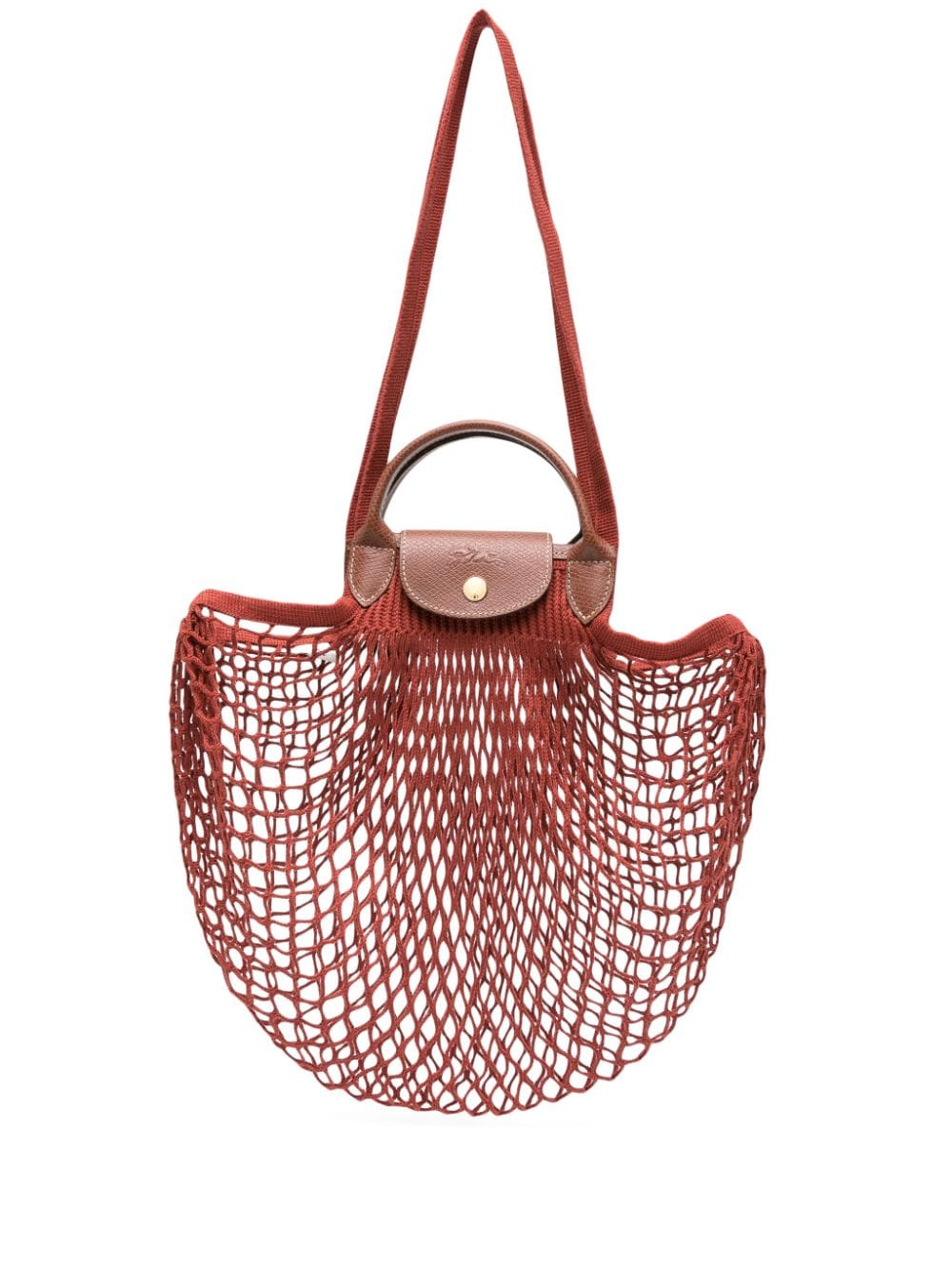 Longchamp Le Pliage Filet Mesh Bag Neutrals Editorialist