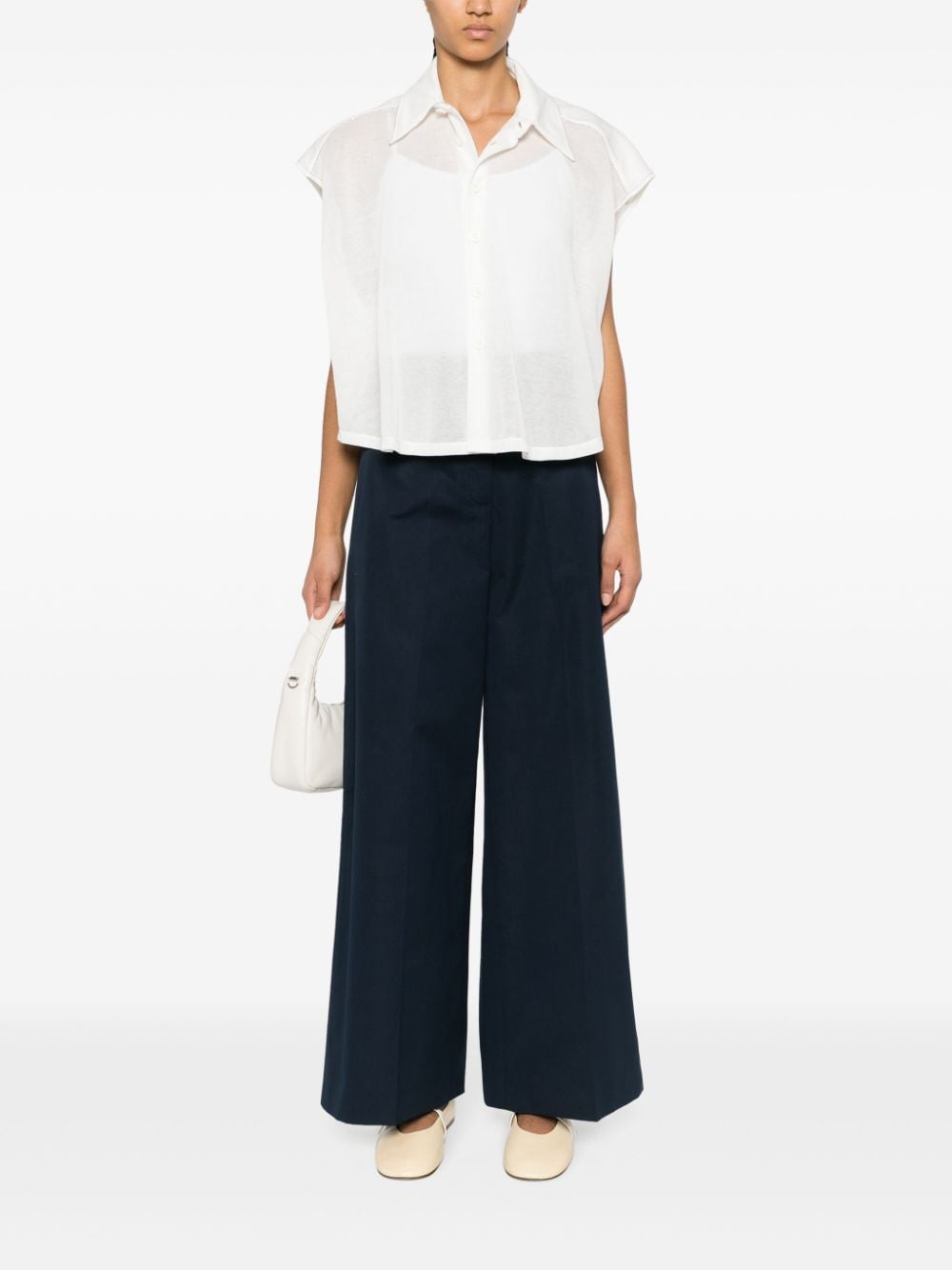 FABIANA FILIPPI Fabiana Filippi Fine-Knit Sleeveless Shirt