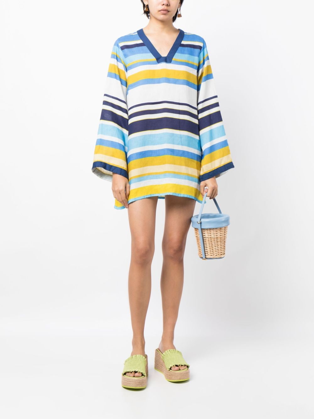 BAMBAH Bambah Rainbow V-Neck Tunic