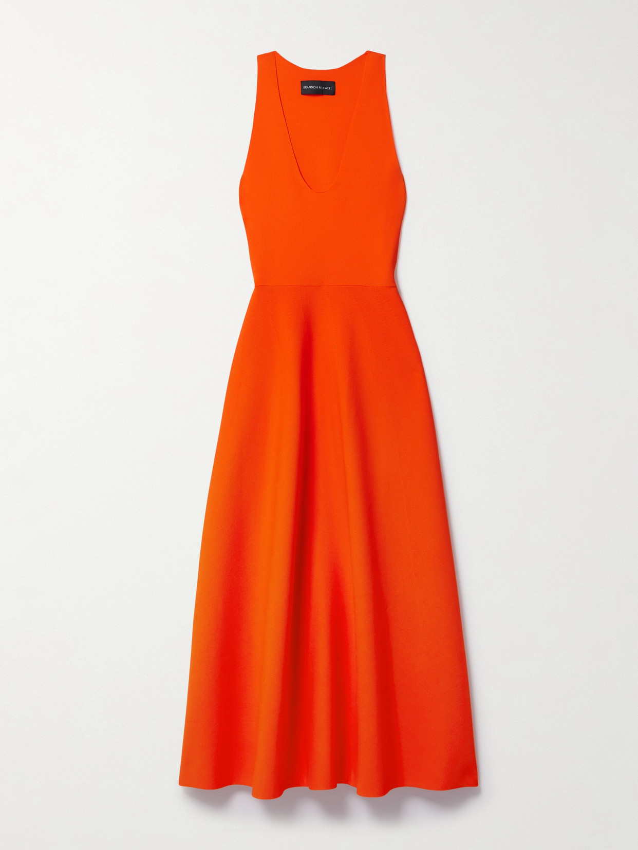 brandon maxwell berry strapless knit midi dress Buy Stretch-knit - Orange At 70% Off GWP App