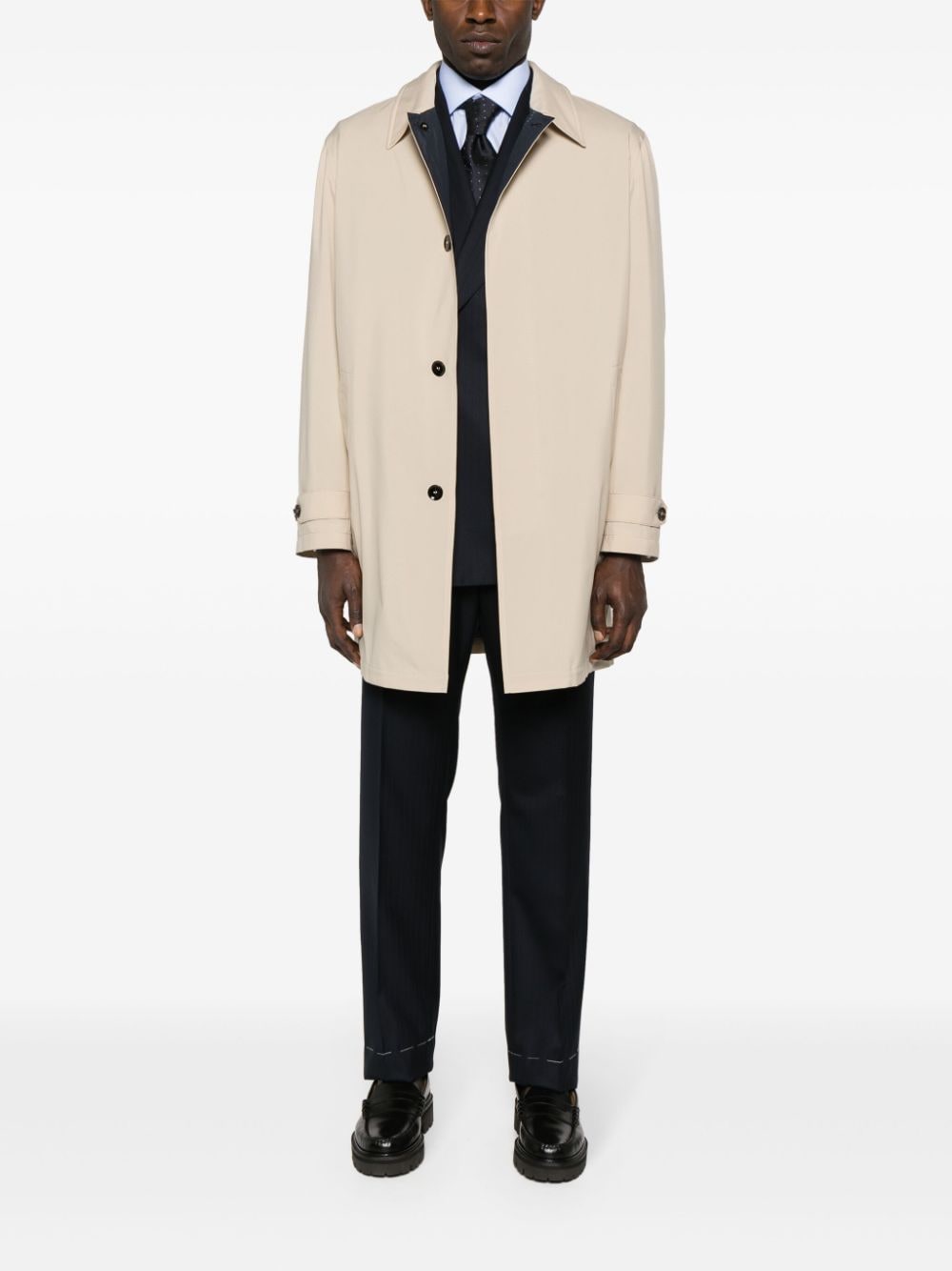 BRIONI Brioni Single-Breasted Mid-Length Parka
