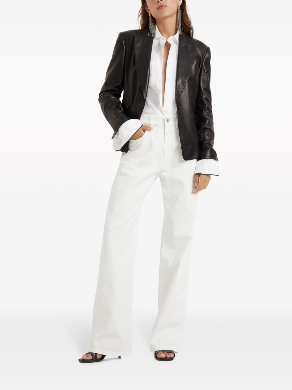 BRUNELLO CUCINELLI Brunello Cucinelli Mid-Rise Wide-Leg Jeans