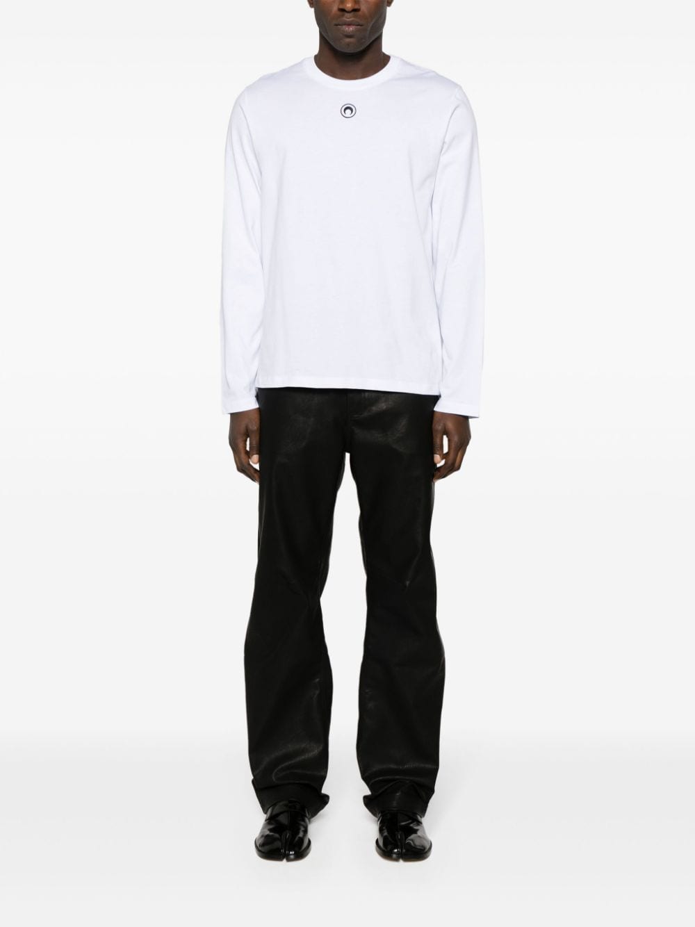 MARINE SERRE crescent moon long-sleeve t-shirt