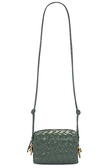 Bottega Veneta Mini Loop Metal Knot Bag In Green - Aloe | Editorialist