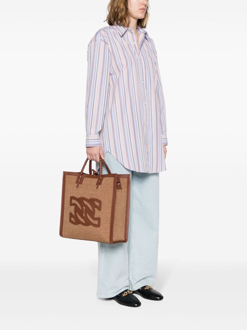 CASADEI Casadei Beauriva Straw Tote Bag