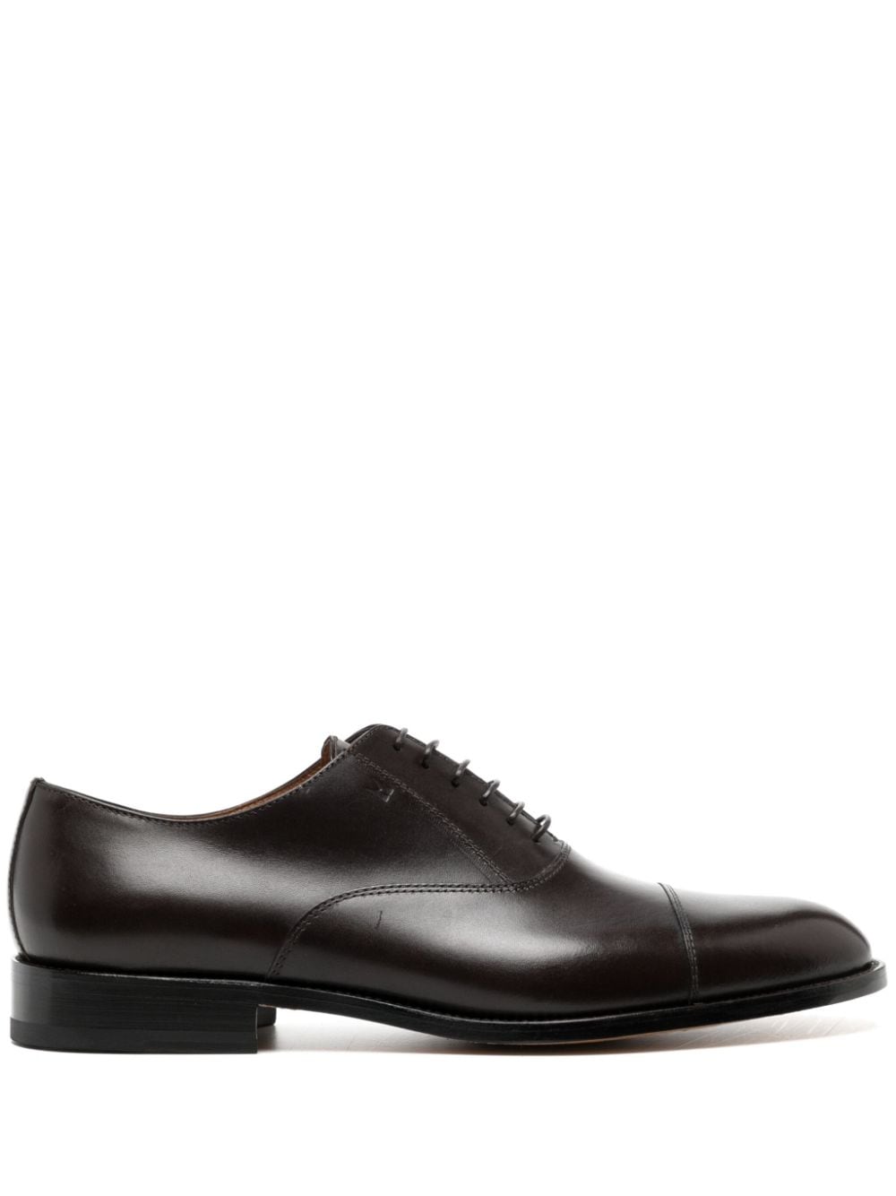 Buy Moreschi Cleveland Panelled Leather Oxford Shoes - Brown  display picture 2