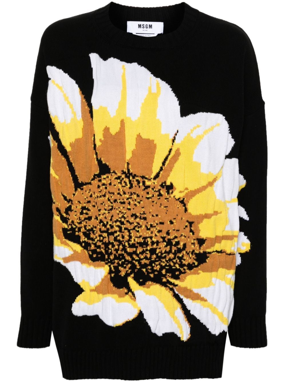 MOSCHINO Moschino Black Daisy Print Shorts