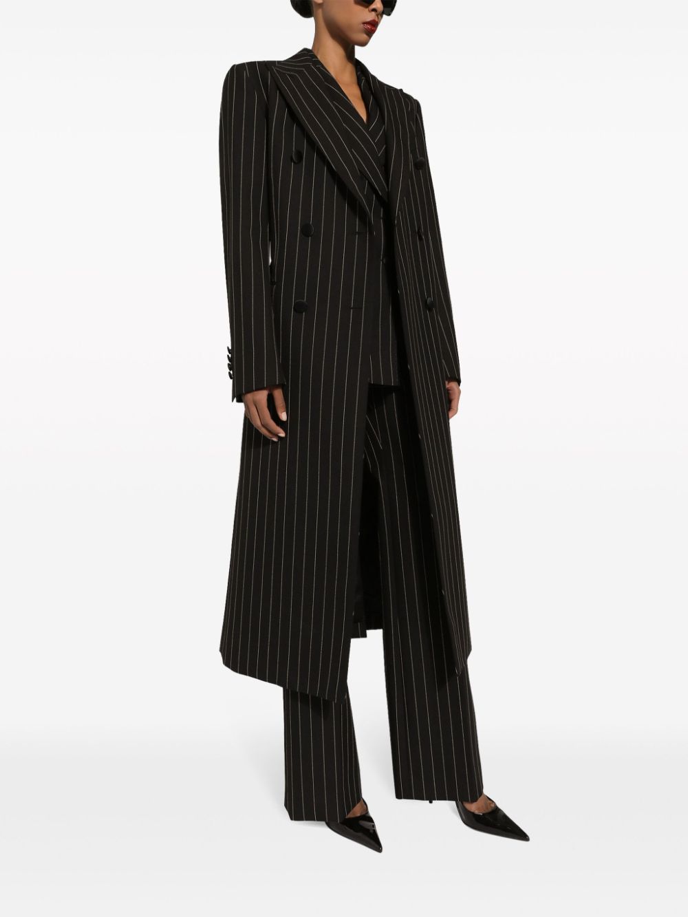 DOLCE & GABBANA Dolce & Gabbana Pinstriped Double-Breasted Coat