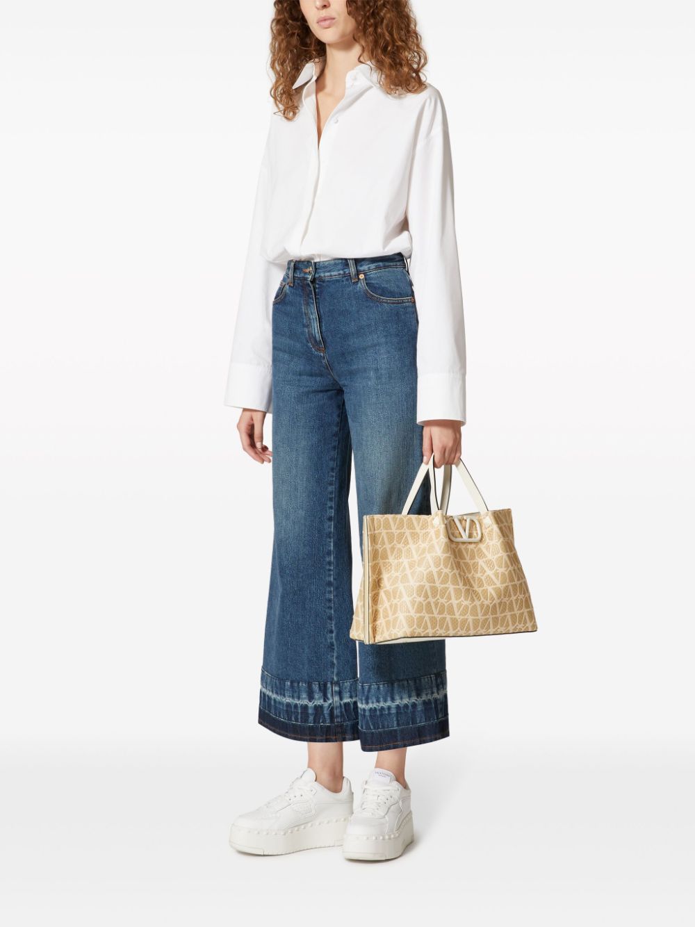 VALENTINO Valentino Garavani Iconographe Raffia Tote