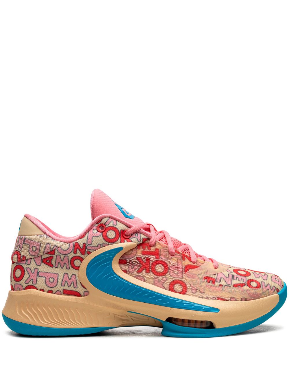 Nike Zoom Freak Letter Bro Sneakers Pink Editorialist