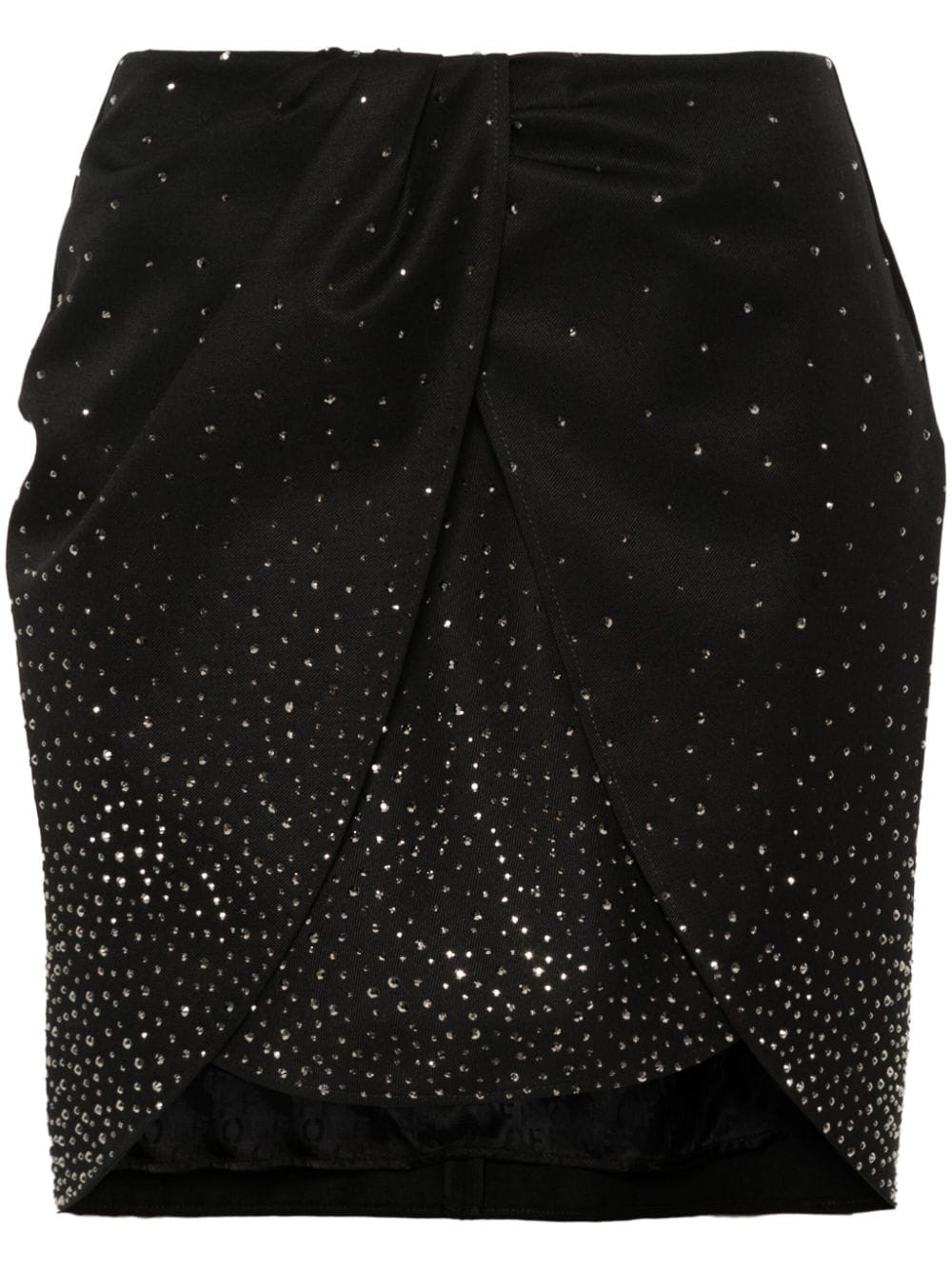 OFF-WHITE Off-White Crystal-Embellished Mini Skirt