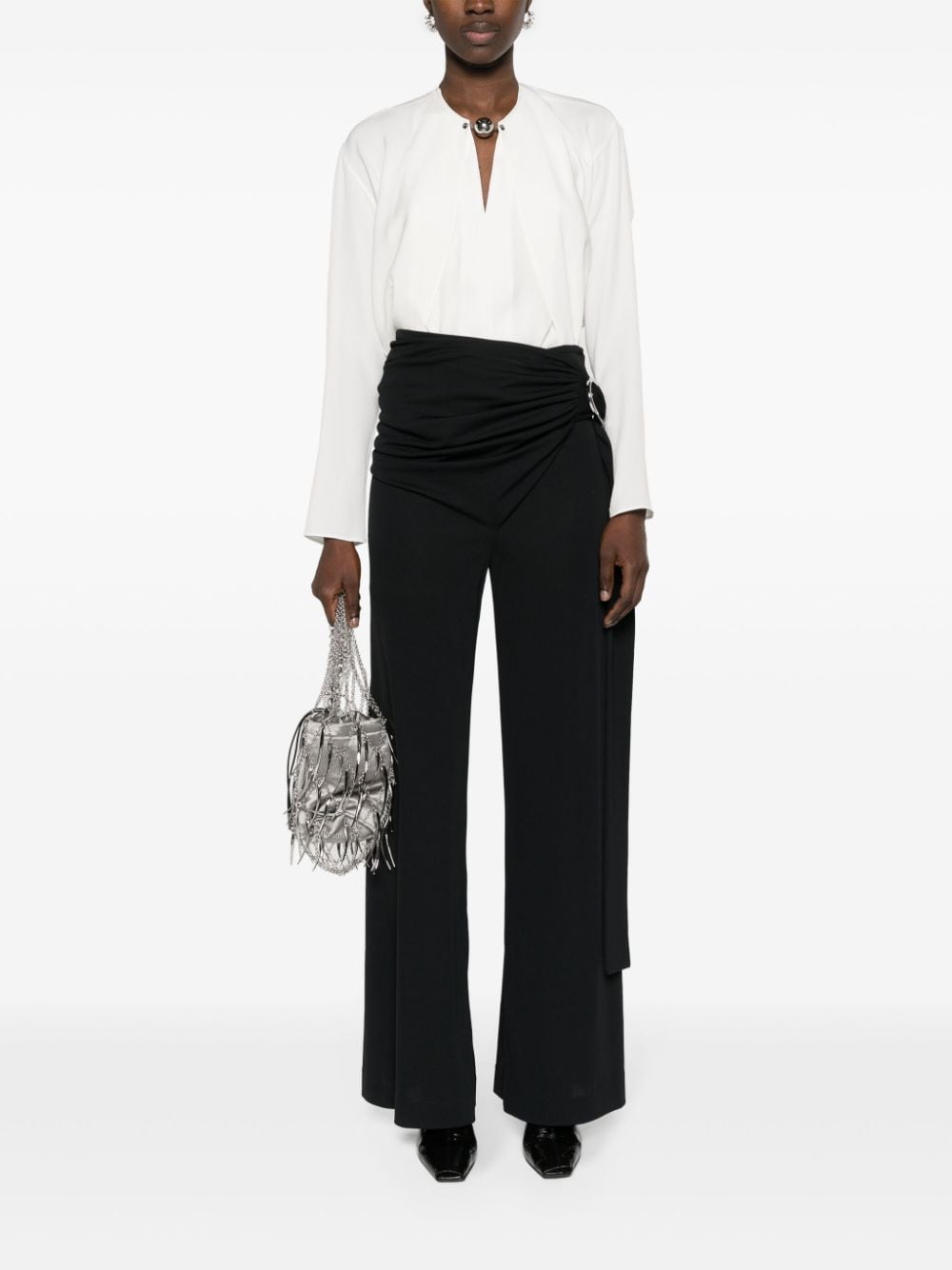 PACO RABANNE Rabanne Wraparound Palazzo Pants