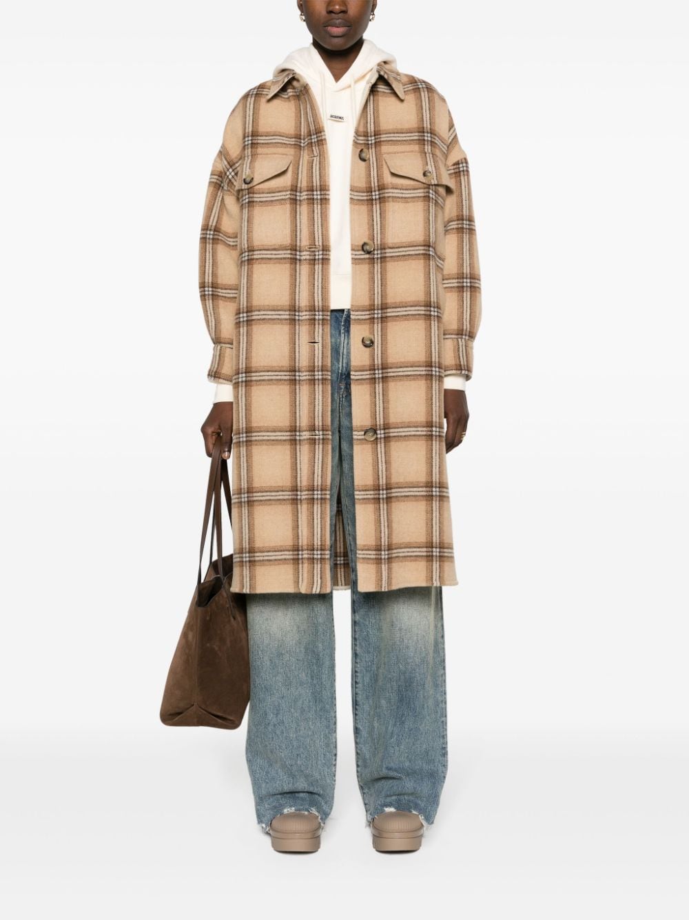 ISABEL MARANT ÉTOILE ISABEL MARANT Fontizia Checked Coat