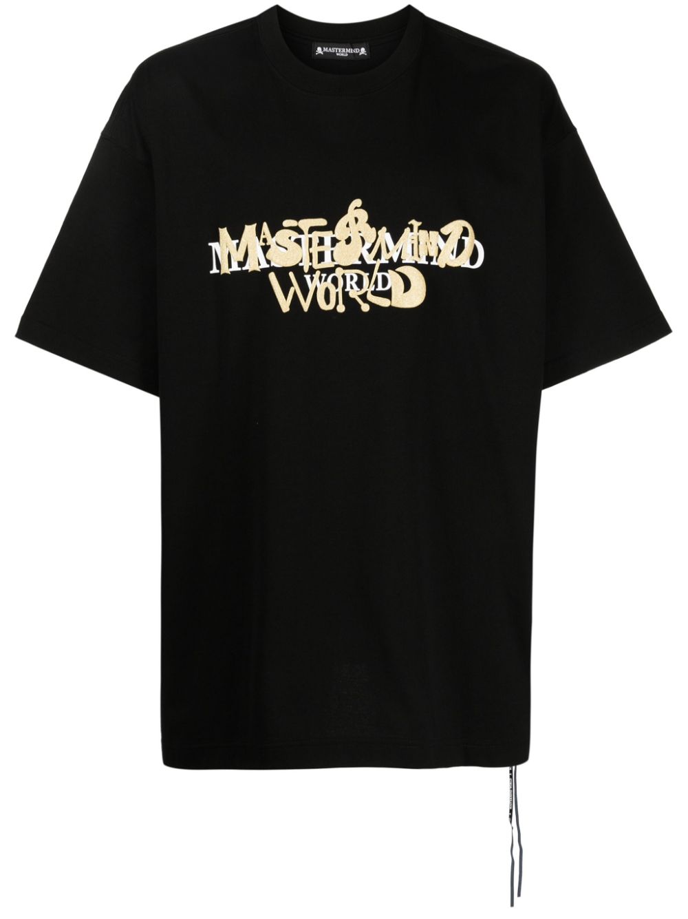 Mastermind World Logo-Print Cotton T-Shirt - Black | Editorialist