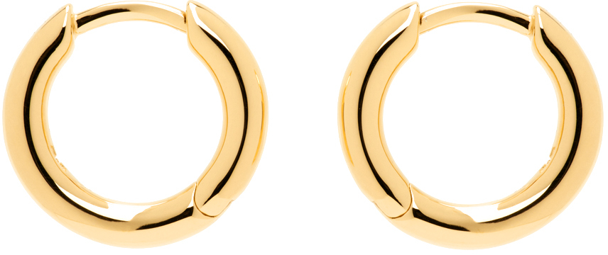 Tom Wood Classic Hoop Small Earrings - Gold | Editorialist