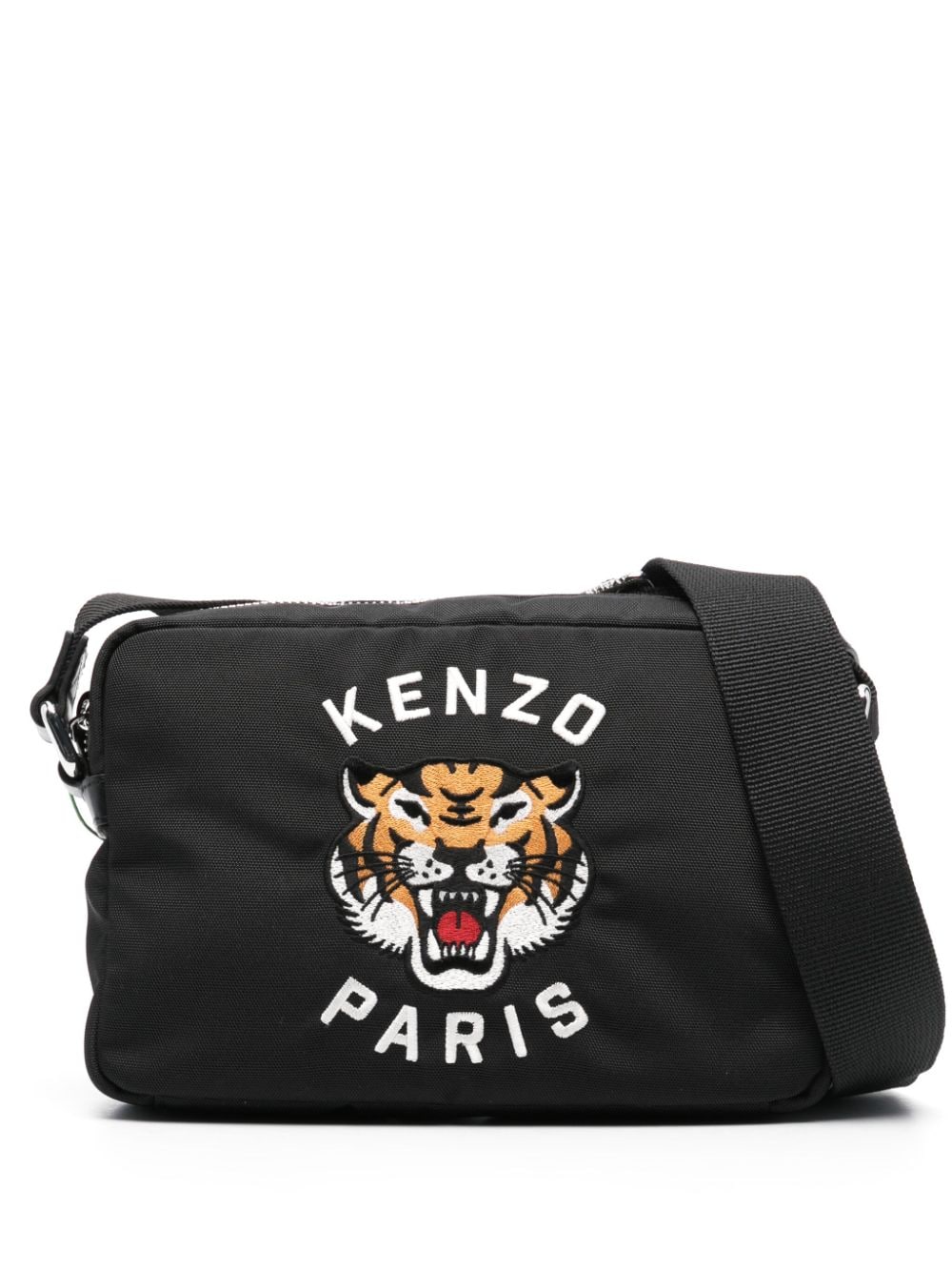 Kenzo Tiger Head Shoulder Bag Black Editorialist