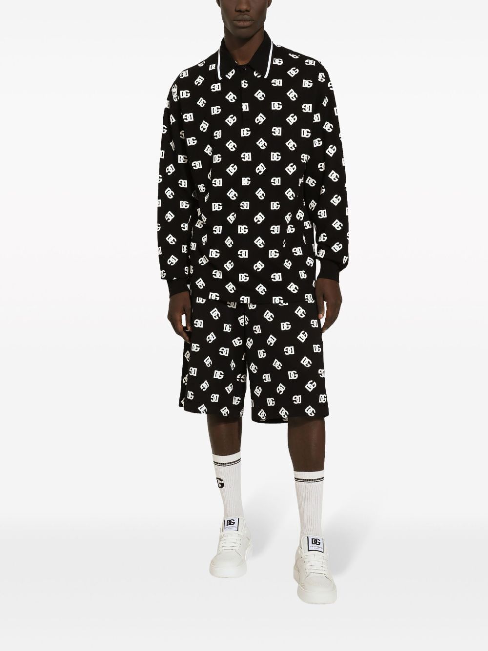 DOLCE & GABBANA Dolce & Gabbana Logo-Print Track Shorts