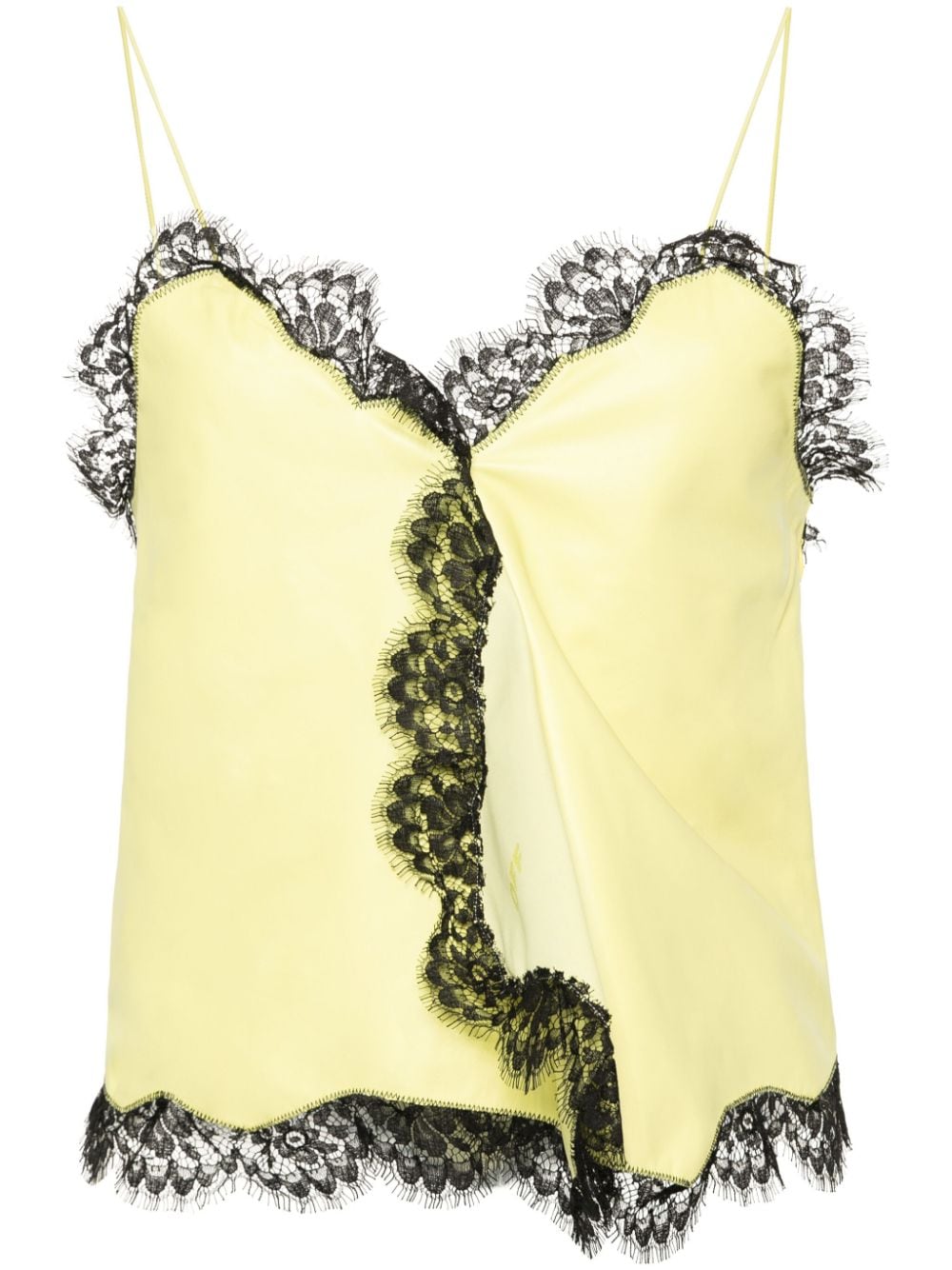 OFF-WHITE Off-White Leather Lace-Detail Top