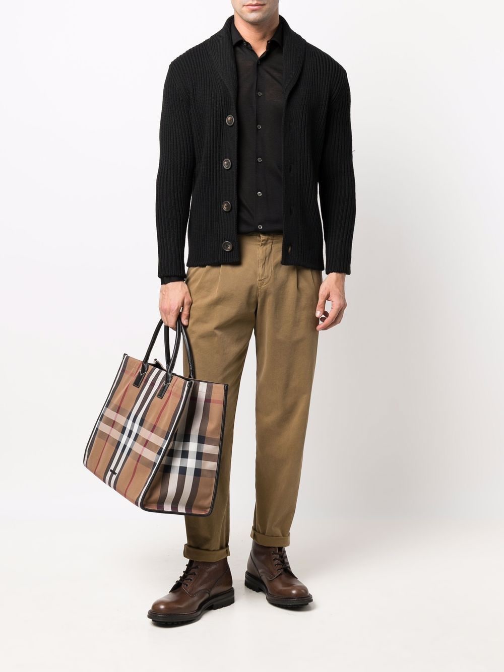 DELL'OGLIO fine-knit long-sleeve shirt