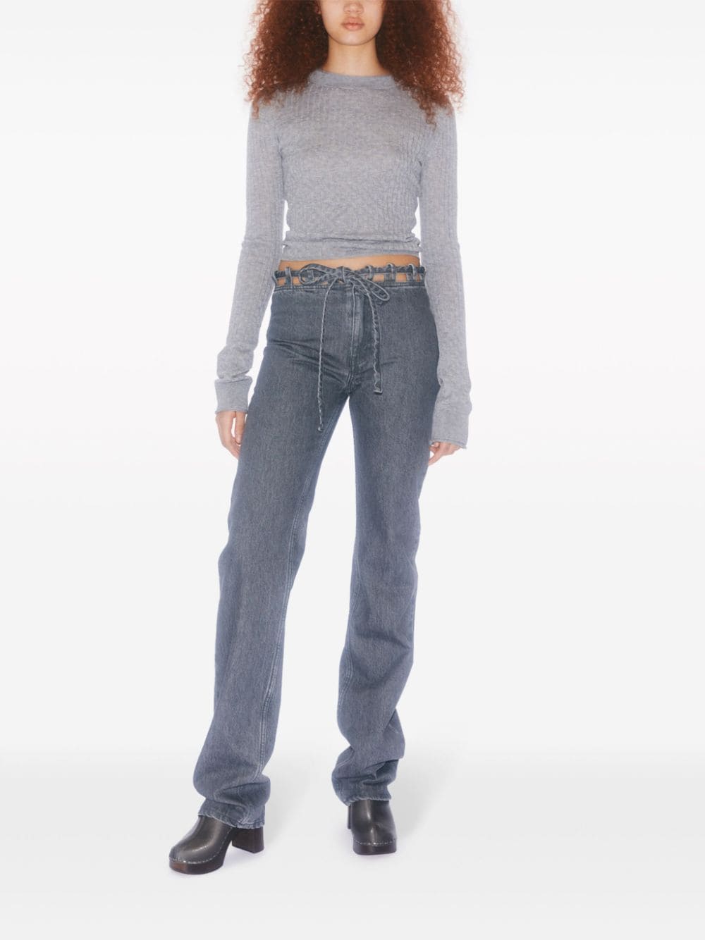 FILIPPA K Filippa K Lace-Waist Straight-Leg Jeans