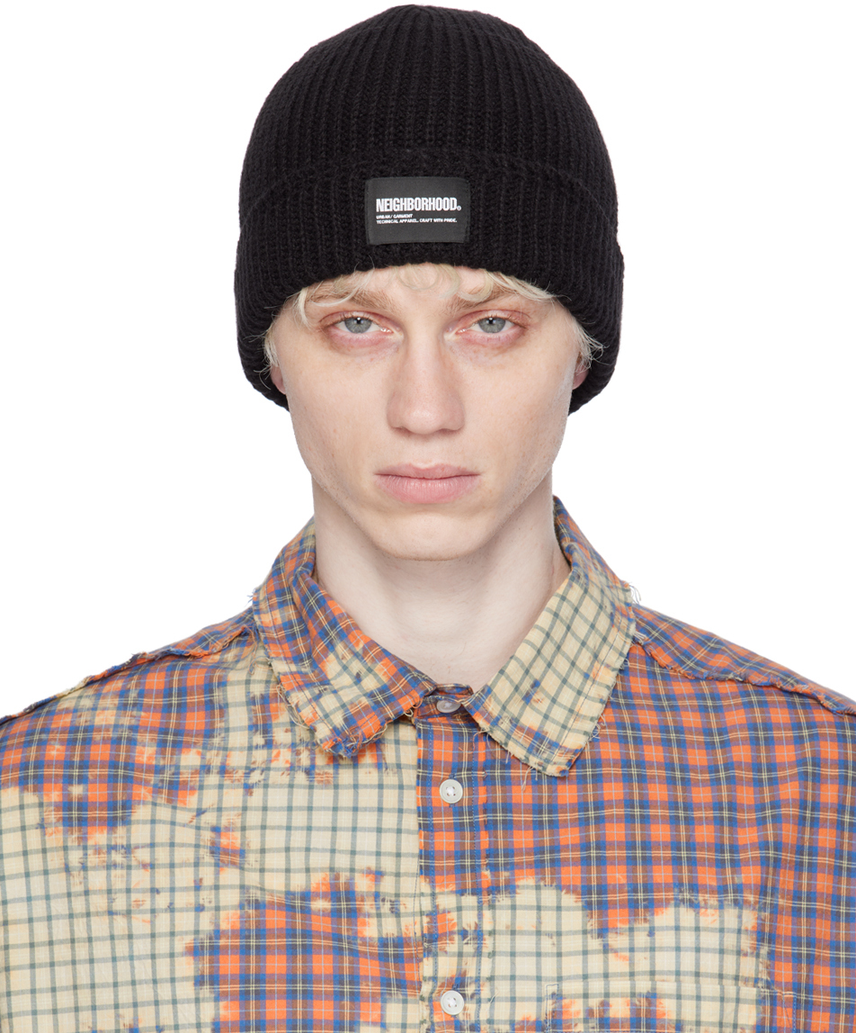 Buy NEIGHBORHOOD Jp Beanie - Black At 62% Off | Editorialist