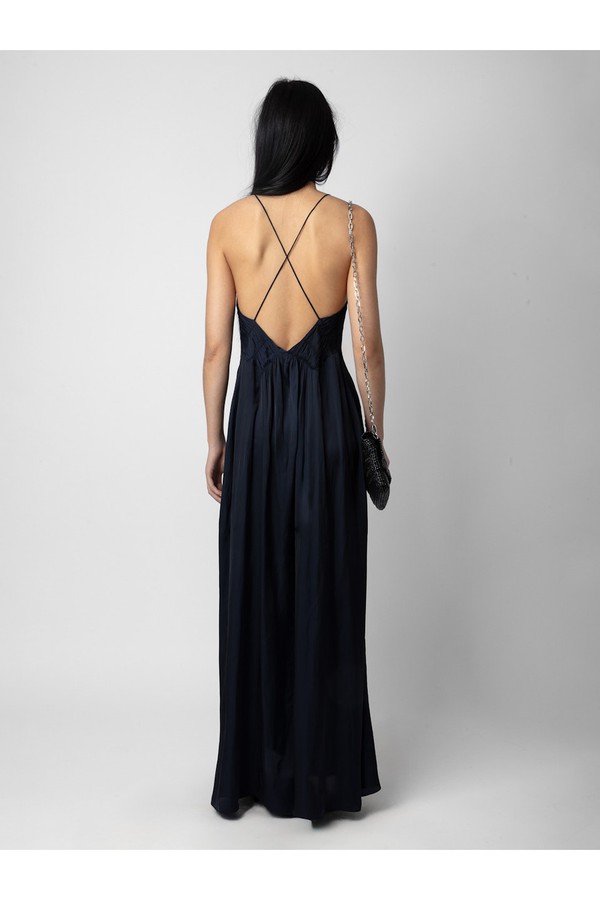 & Other Stories Pleated Metallic Satin Maxi Dress In Cream - 55% Off |  Editorialist