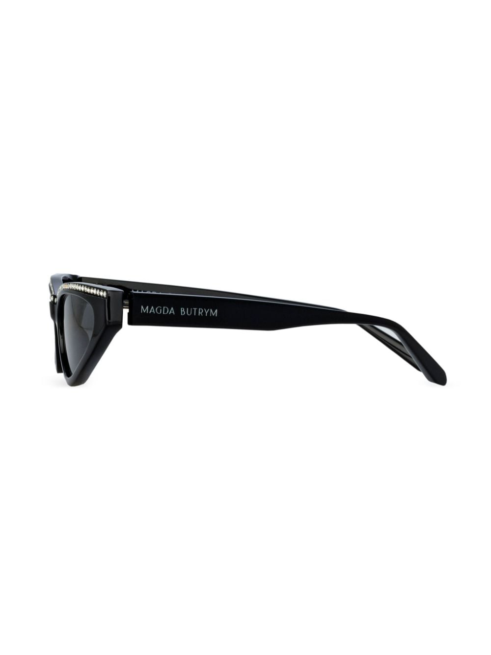Magda Butrym Black Linda Farrow Edition Crystal Sunglasses Magda Butrym Black Linda Farrow Edition Cat-Eye Sunglasses  main image 3