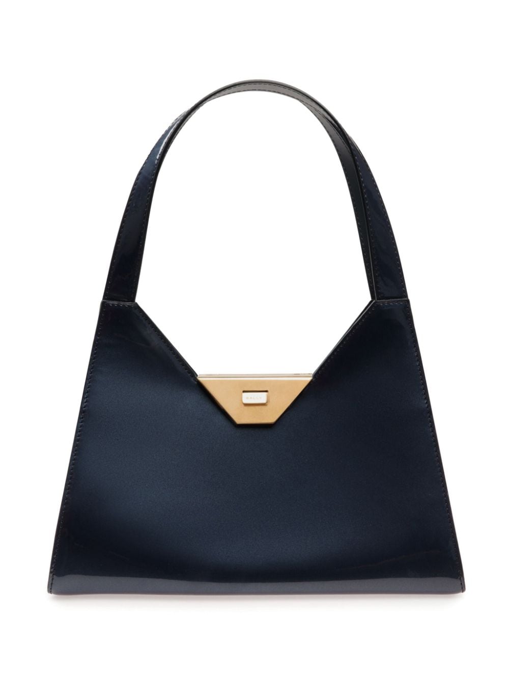 Bally Tilt Leather Shoulder Bag - Blue | Editorialist