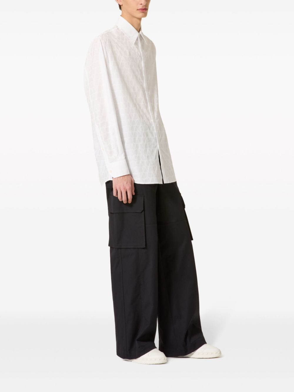 VALENTINO Wide-Leg Cargo Trousers