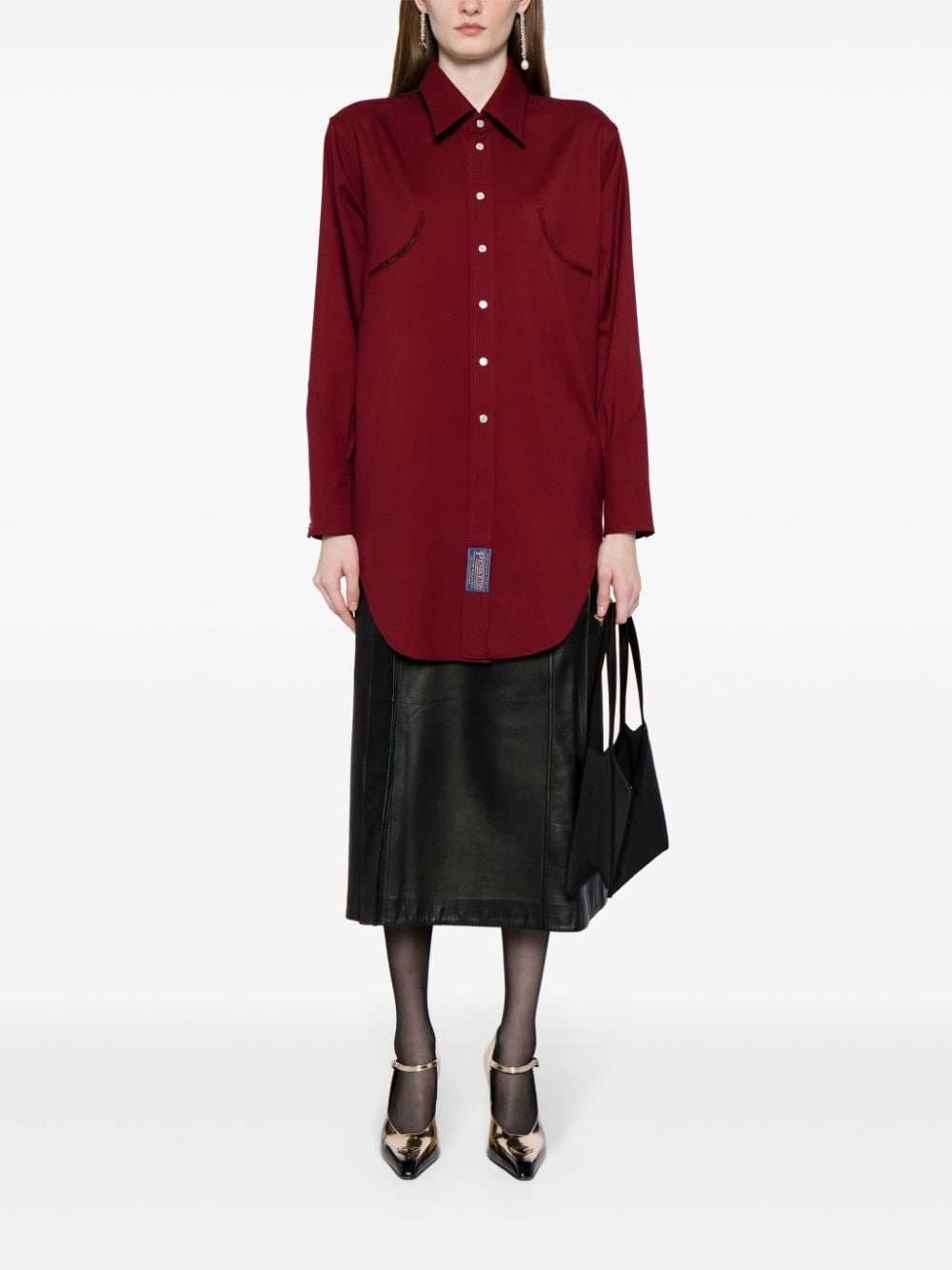 MAISON MARGIELA Maison Margiela Pendleton Reversible Wool Shirt
