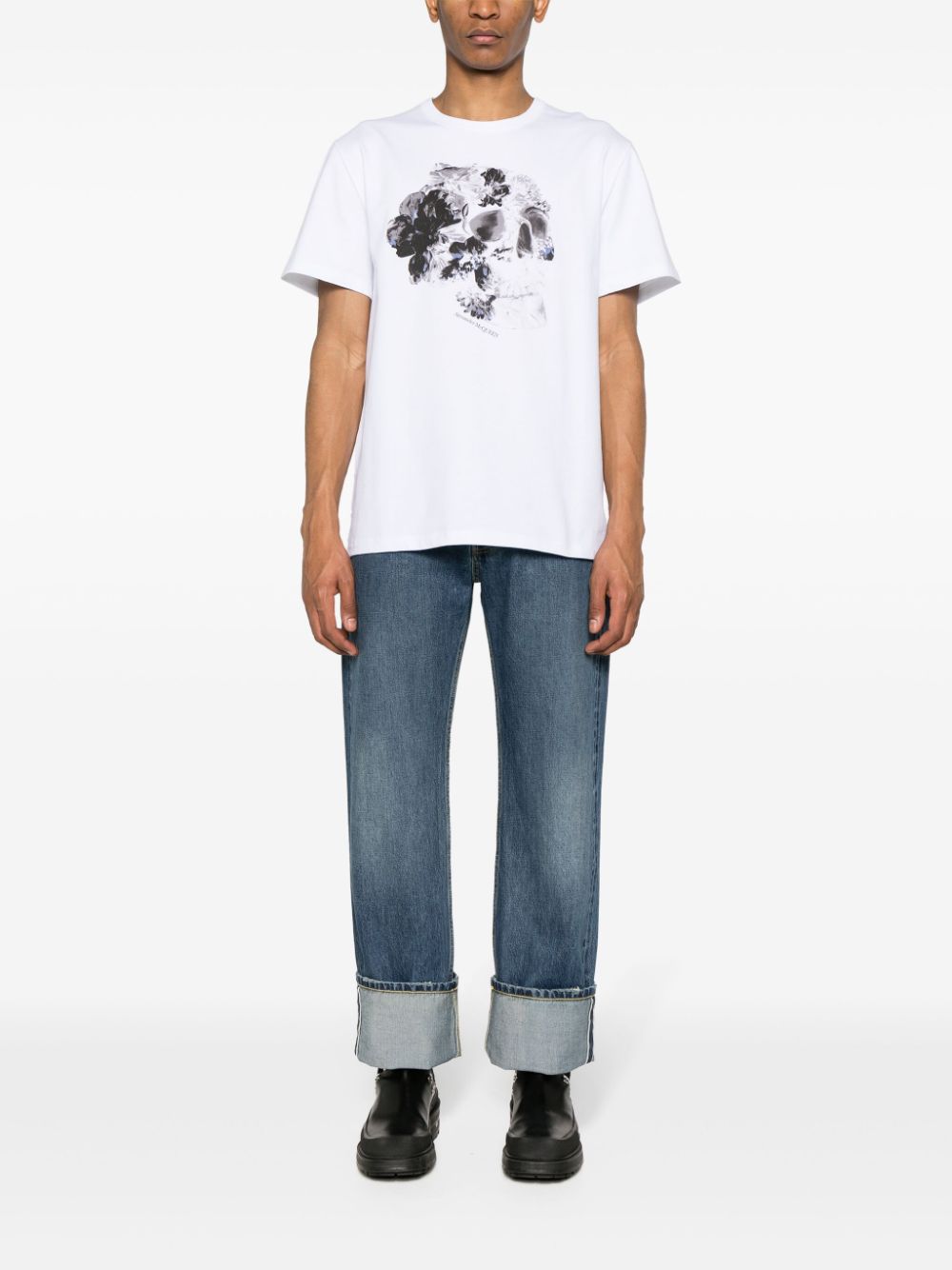 ALEXANDER MCQUEEN Alexander McQueen Turn-Up Straight-Leg Jeans