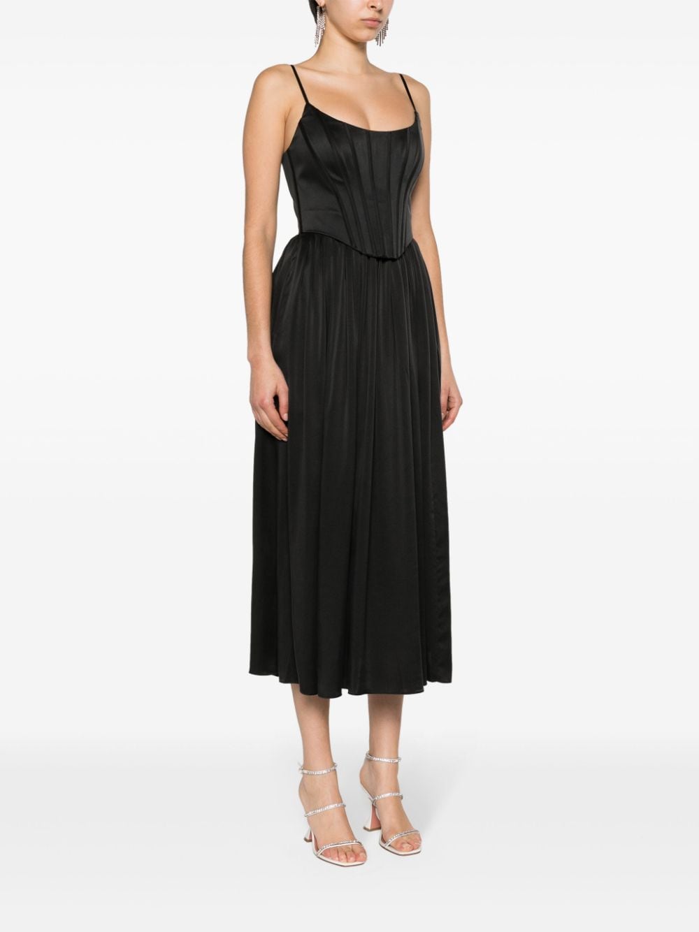 cotton ruched dress Aurora Organic Maxi Spring Green / XS Cut-out Size:45 EUR/11 US/ 10.5 UK this dress offers a Chocolate Brown Blazer and