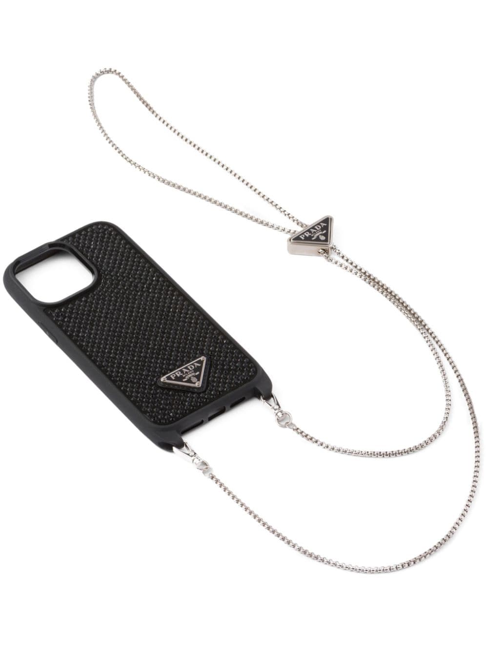 Prada Crystal-Embellished Iphone 14 Pro Max Case - Pink | Editorialist