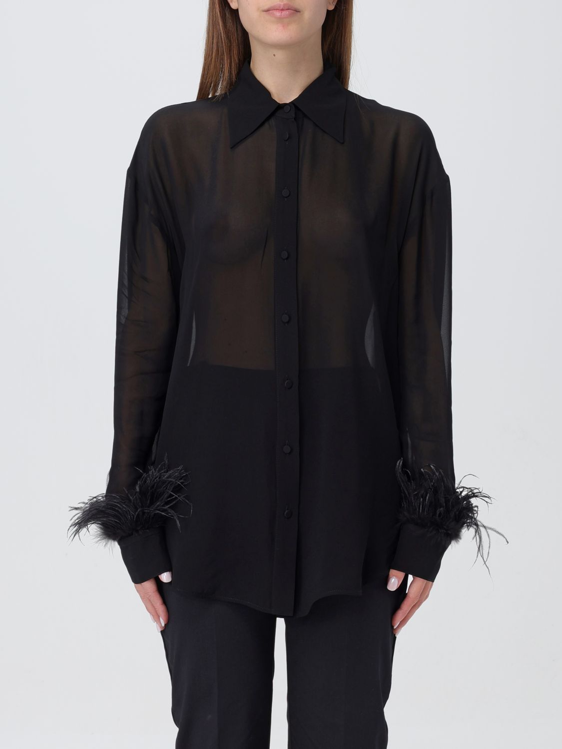PINKO Pinko Feather-Cuffed Shirt