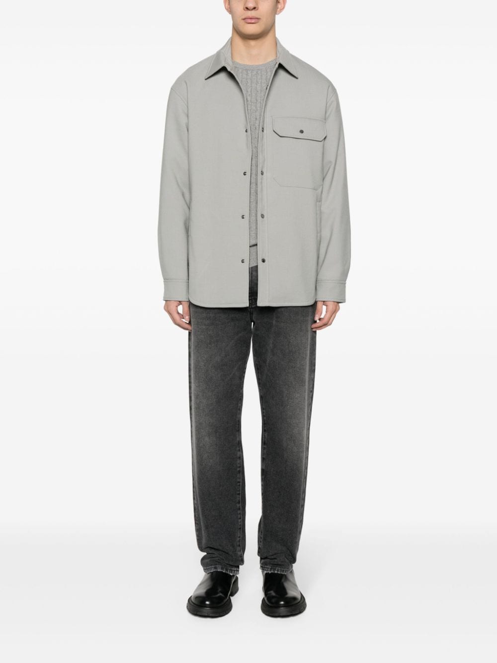 EMPORIO ARMANI padded shirt jacket
