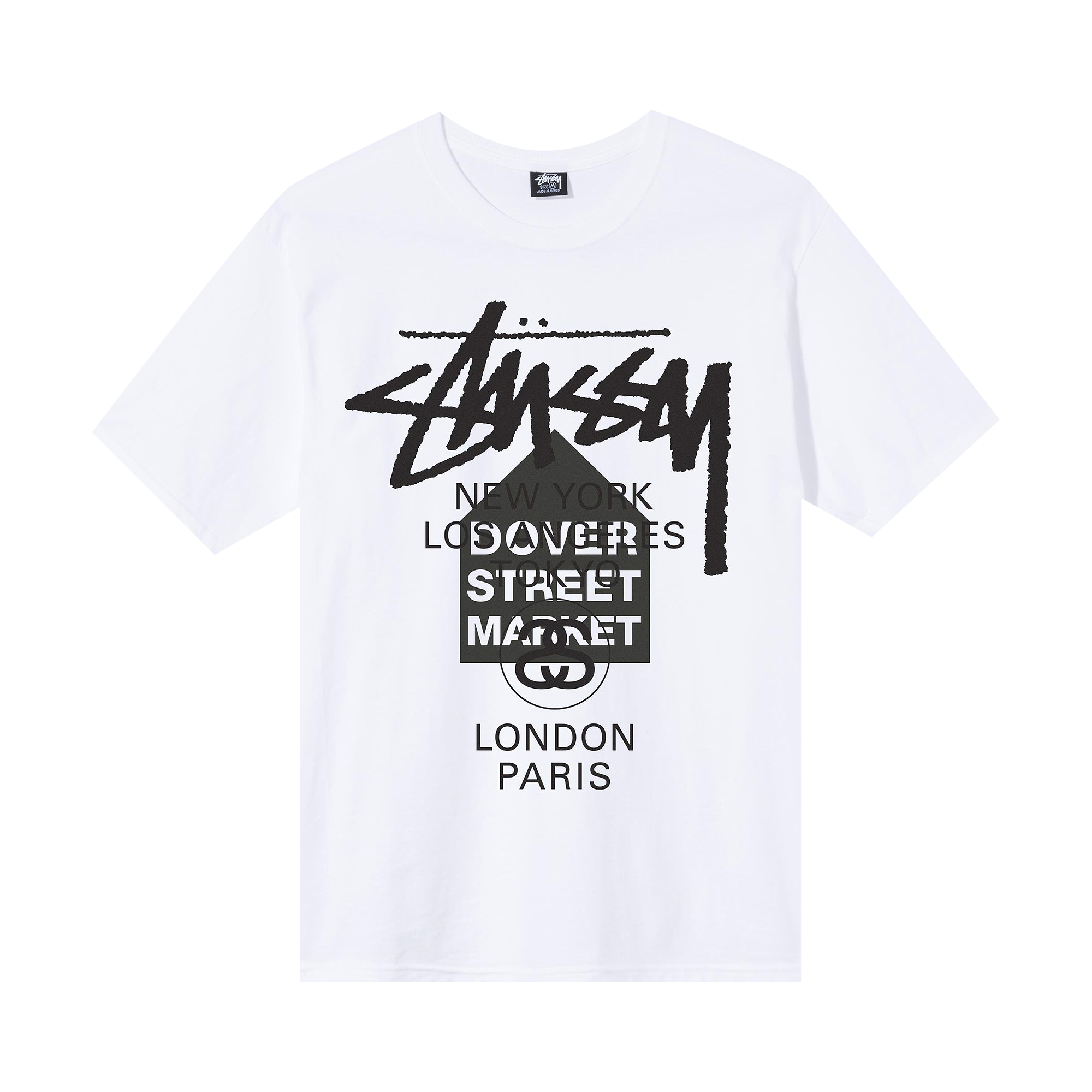 StüSsy X Dover Street Market World Tour T-Shirt - White | Editorialist