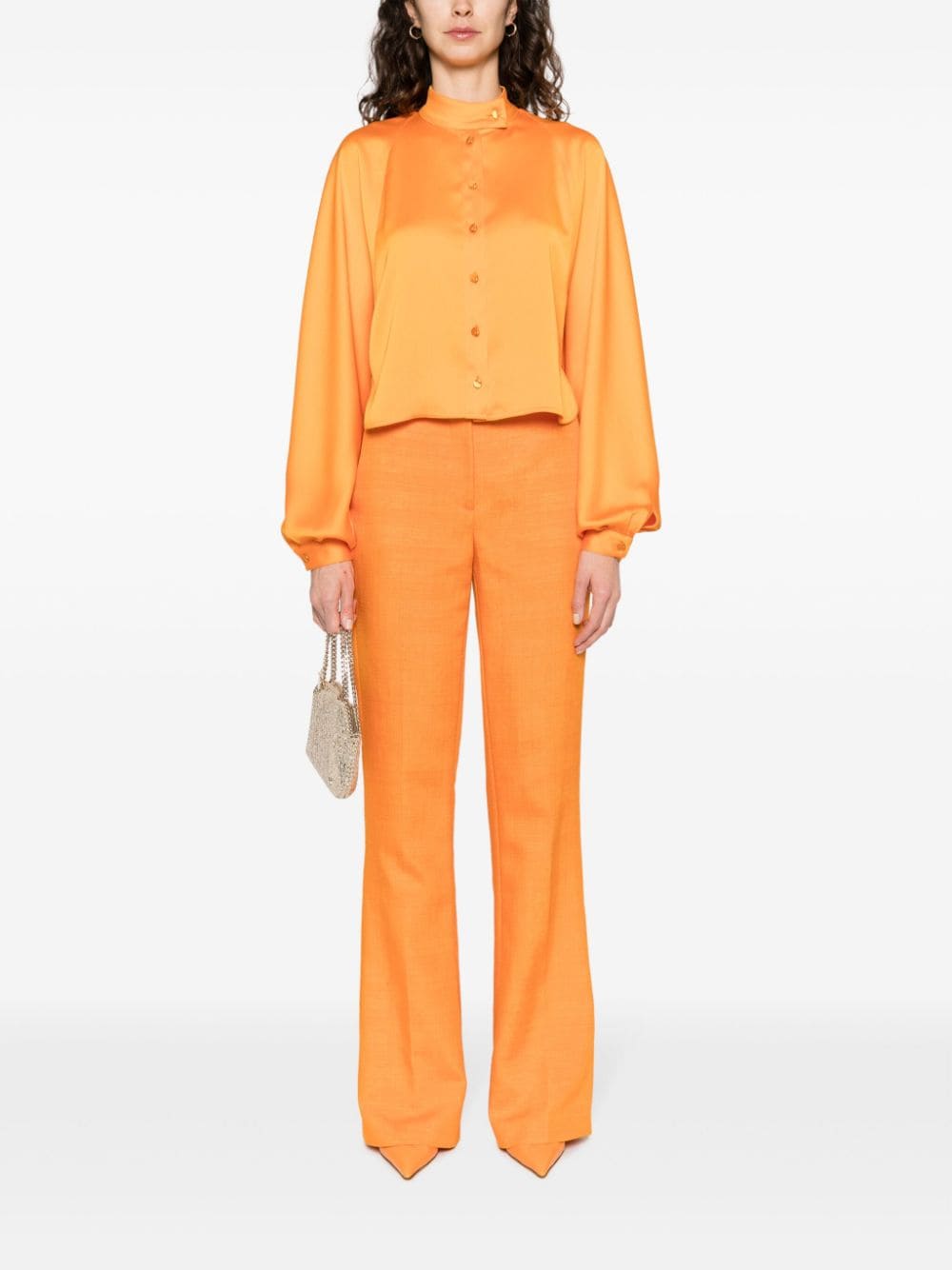 GENNY Genny Band-Collar Blouse