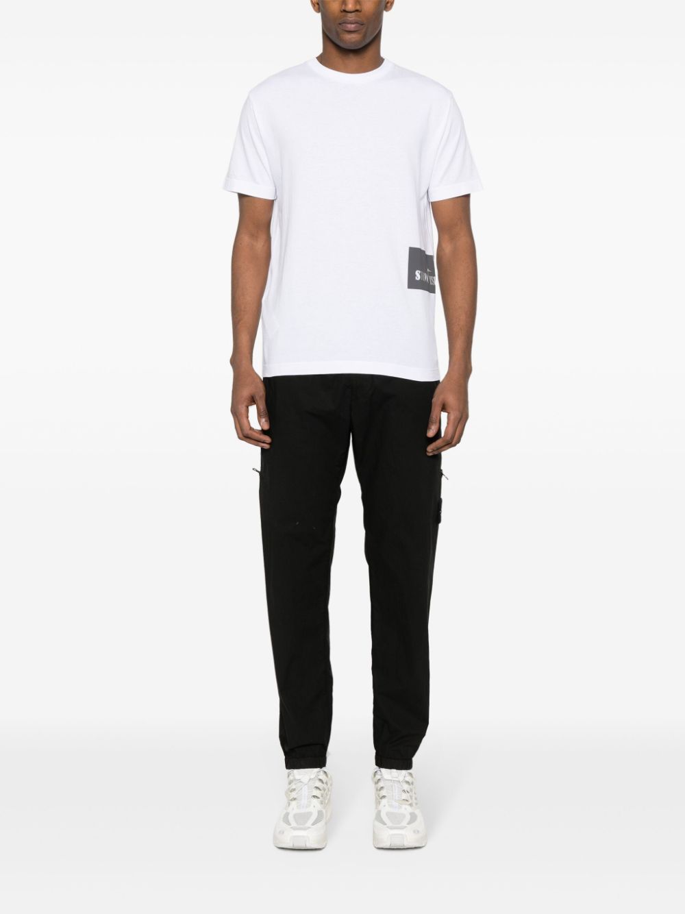 STONE ISLAND logo-print t-shirt